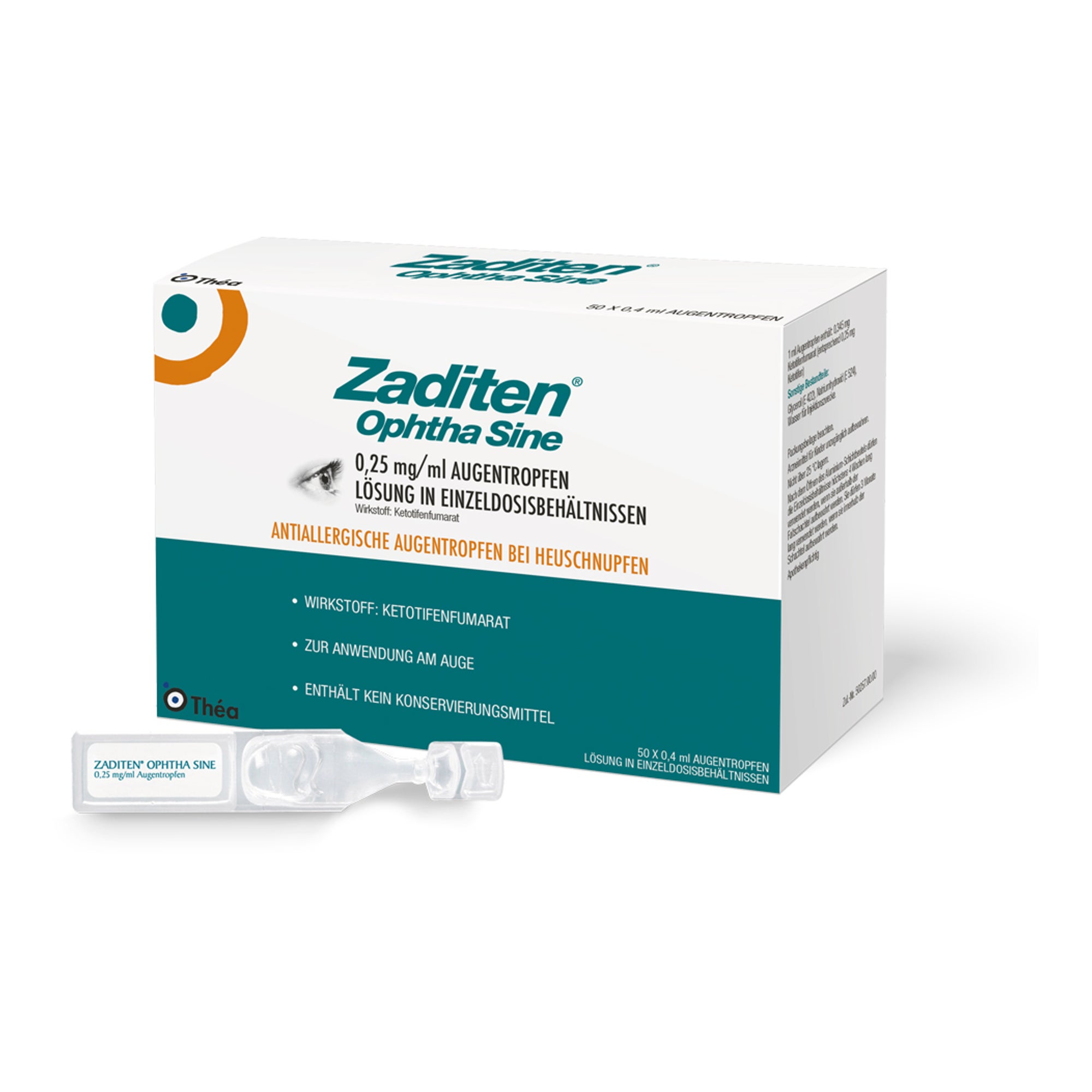 ZADITEN ophtha sine 0,25mg/ml Augentropfen | medpex