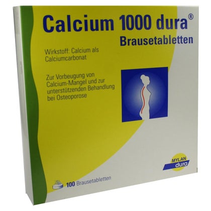 Erfahrungen zu Calcium 1000 dura Brausetabletten 100 St | medpex