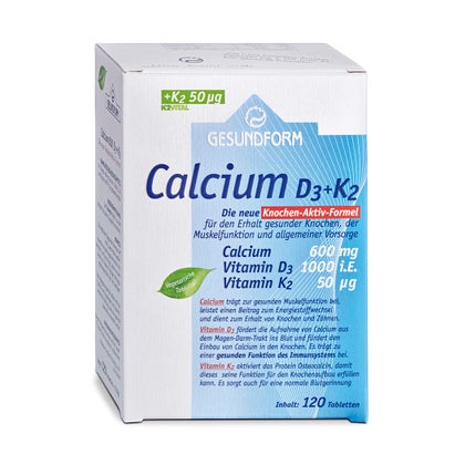 GESUNDFORM D3 + K2 Calcium 120 St günstig kaufen | medpex