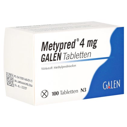 Metypred 4 mg GALEN Tabletten 100 St kaufen mit E-Rezept | medpex