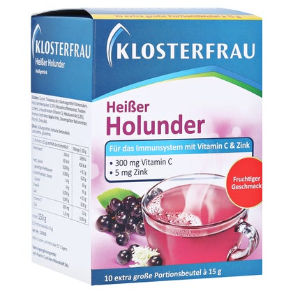 Erfahrungen zu Klosterfrau Broncholind Heißer Holunder 10X15 g | medpex