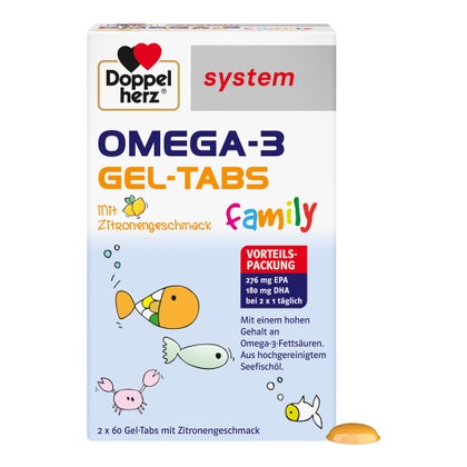 Erfahrungen zu Doppelherz system Omega-3 Gel-Tabs family 120 St | medpex