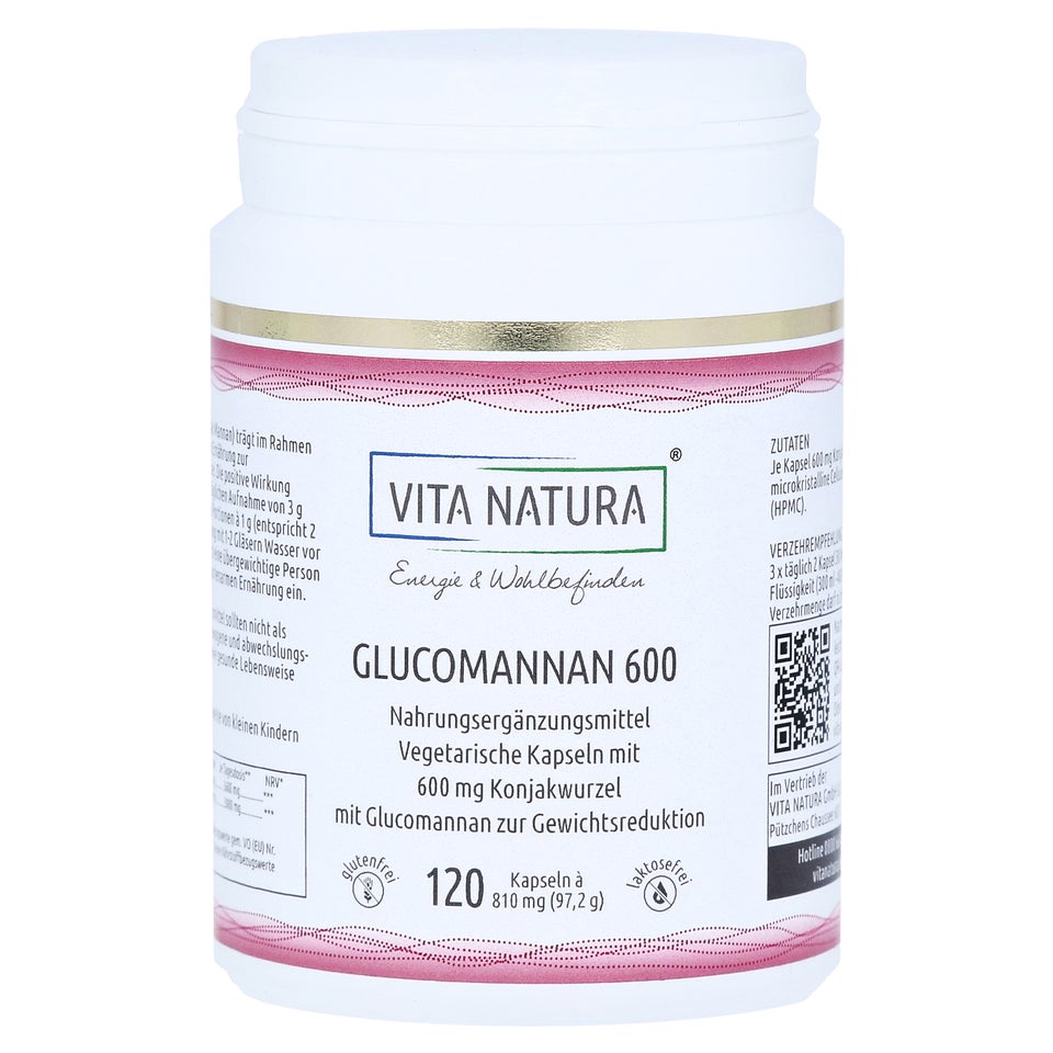 KONJAKWURZEL Glucomannan 600 mg Vegi-Kapseln | medpex