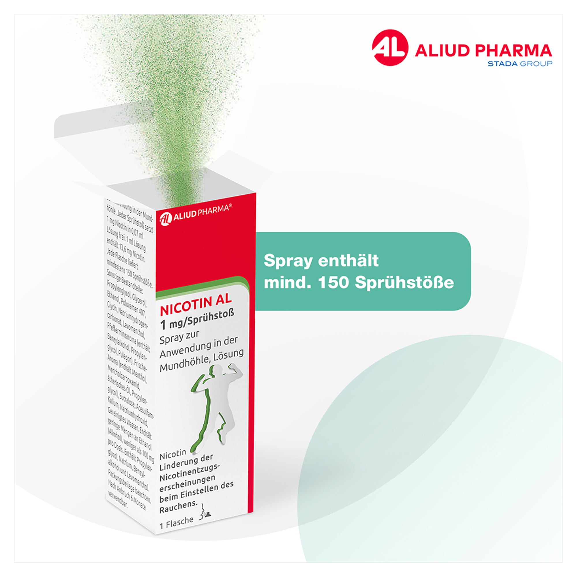 NICOTIN AL 1 mg/Sprühstoß Spray z.Anw.i.d.Mundhö. | medpex