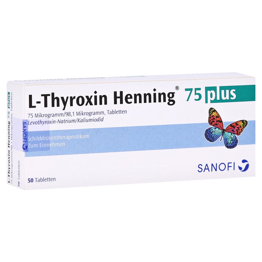 L-thyroxin 75 Henning Plus Tabletten 50 St kaufen mit E-Rezept | medpex