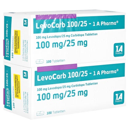 Levocarb 100/25-1a Pharma Tabletten 200 St kaufen mit E-Rezept | medpex