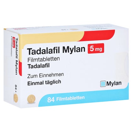 Tadalafil Mylan 5 mg Filmtabletten 84 St kaufen mit E-Rezept | medpex