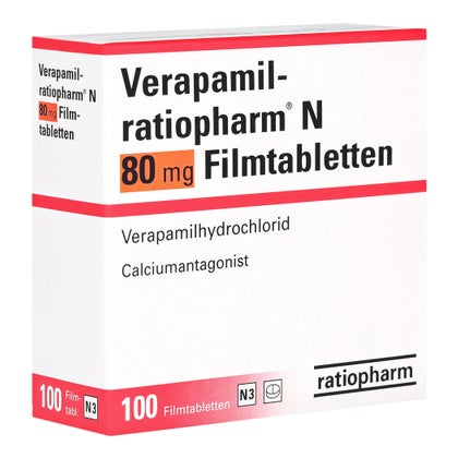 VERAPAMIL-ratiopharm N 80 mg Filmtabletten 100 St kaufen mit E-Rezept ...