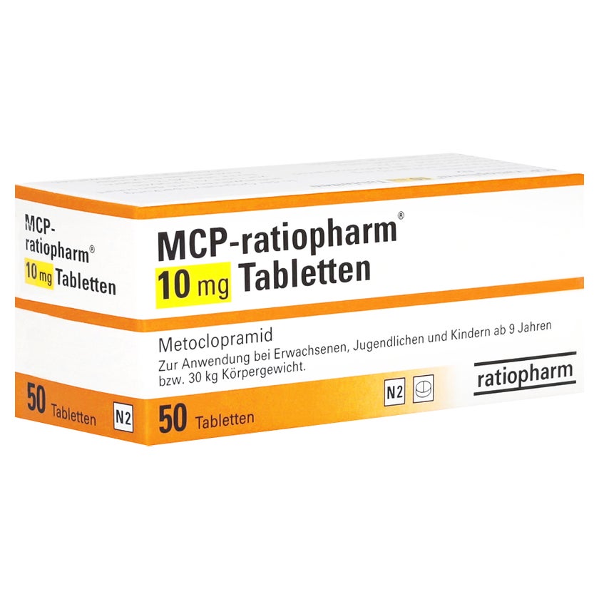 Mcp-ratiopharm 10 mg Tabletten 50 St kaufen mit E-Rezept | medpex