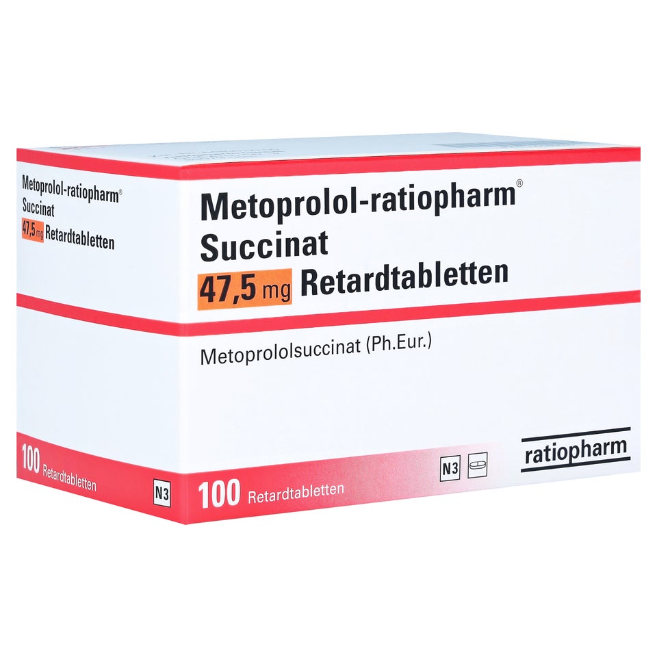 Metoprolol-ratiopharm Succinat 47,5mg kaufen | medpex
