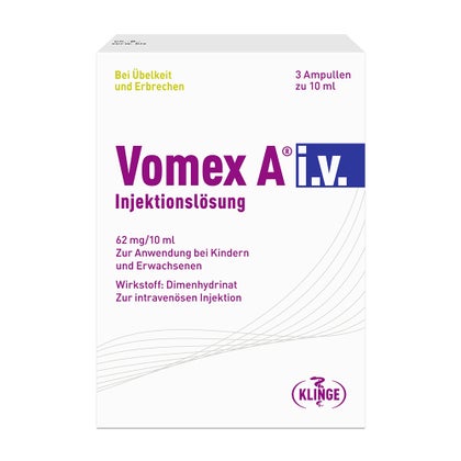 VOMEX A i.v. Injektionslösung 62 mg/10 ml Amp. 3X10 ml kaufen mit E ...