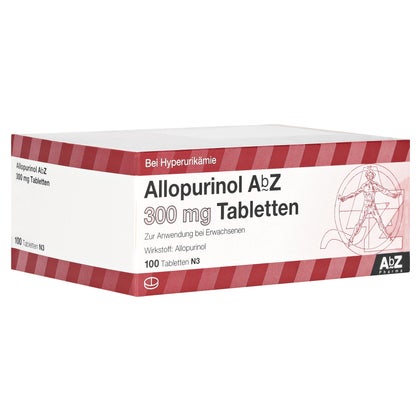 Allopurinol AbZ 300 mg Tabletten 100 St kaufen mit E-Rezept | medpex