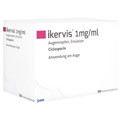 IKERVIS 1 mg/ml Augentropfen Emuls.Einzeldosispip. 90X0,3 ml kaufen mit ...