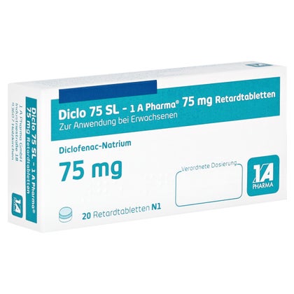 Diclo 75 Sl-1a Pharma Retardtabletten 20 St kaufen mit E-Rezept | medpex