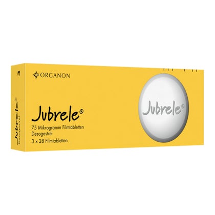 JUBRELE 75 Mikrogramm Filmtabletten Desogestrel 3X28 St kaufen mit E ...