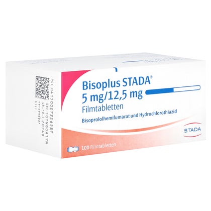 BISOPLUS STADA 5 mg/12,5 mg Filmtabletten 100 St kaufen mit E-Rezept ...