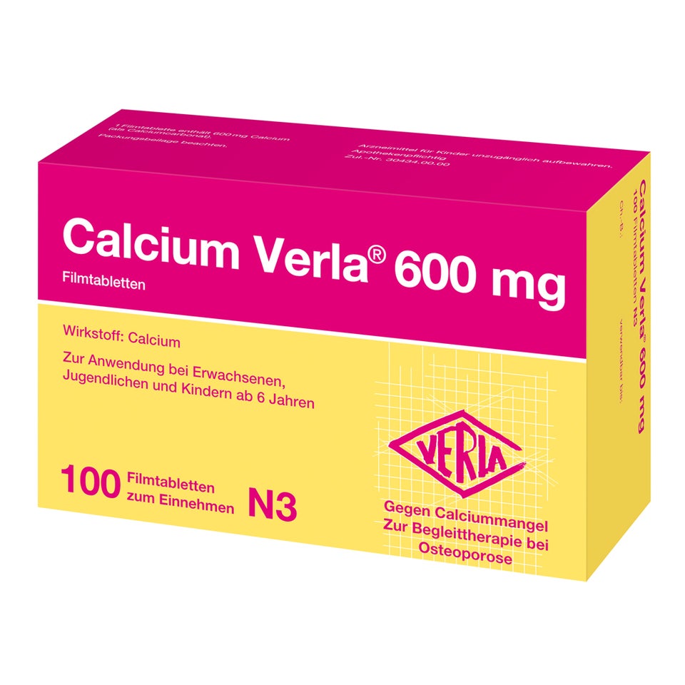 Calcium Verla 600 mg Filmtabletten 100 St günstig kaufen | medpex