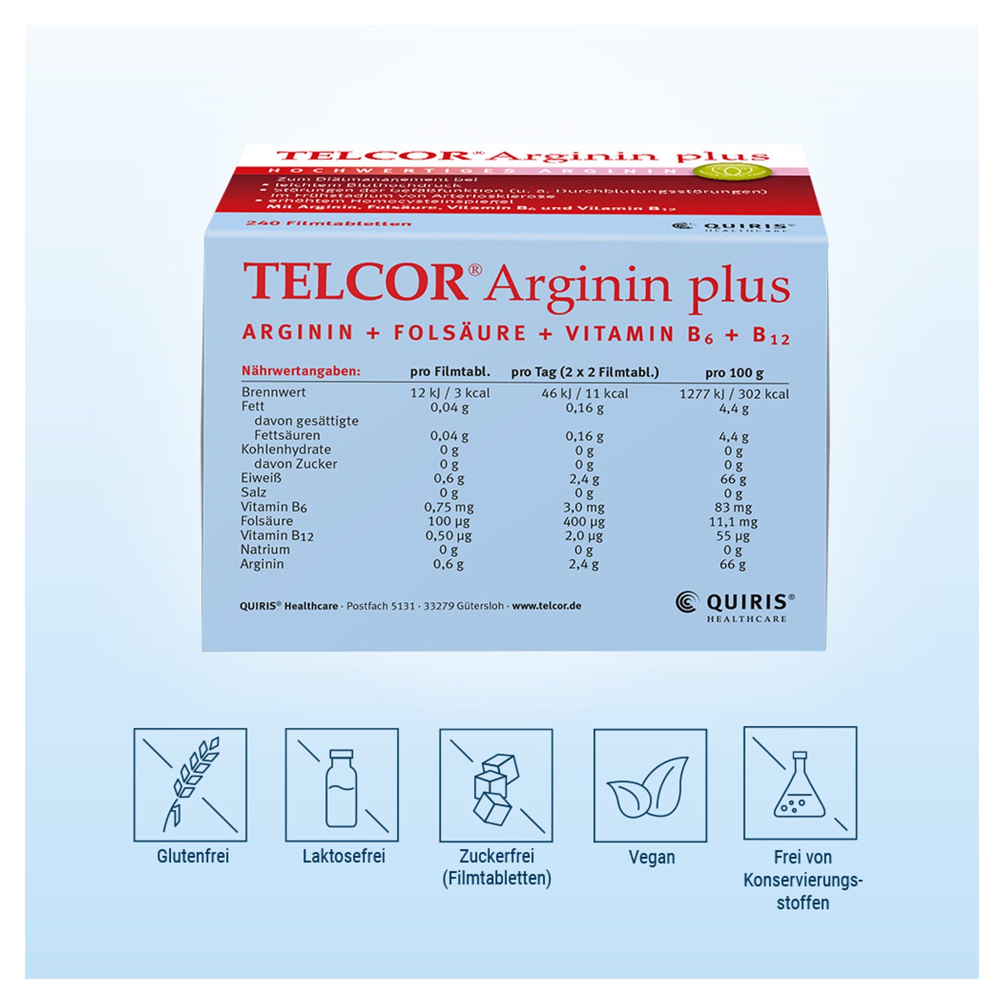 Telcor Arginin plus Filmtabletten kaufen | medpex