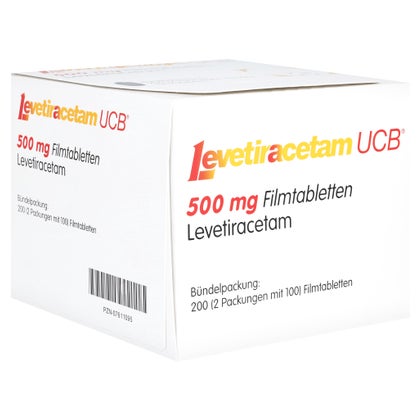 Levetiracetam UCB 500 mg Filmtabletten 200 St kaufen mit E-Rezept | medpex
