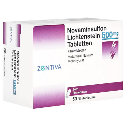 NOVAMINSULFON Lichtenst.500 mg Filmtabletten 50 St kaufen mit E-Rezept ...