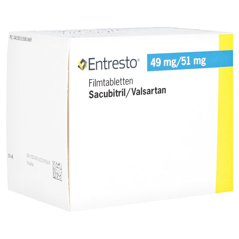 Entresto 49 Mg/51 mg Filmtabletten 196 St kaufen mit E-Rezept | medpex