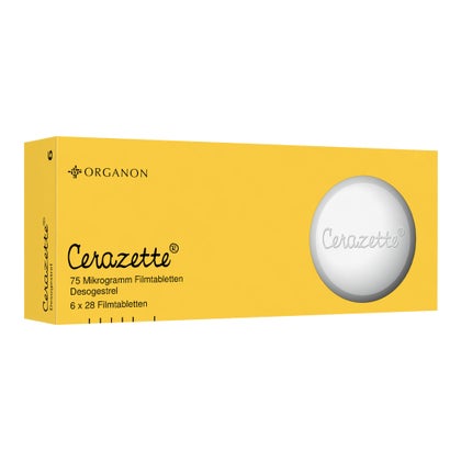 Cerazette 75 Mikrogramm Filmtabletten 6X28 St kaufen mit E-Rezept | medpex