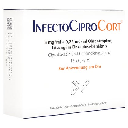 INFECTOCIPROCORT 3 mg/ml + 0,25 mg/ml Ohrentro.EDO 15X0,25 ml kaufen ...