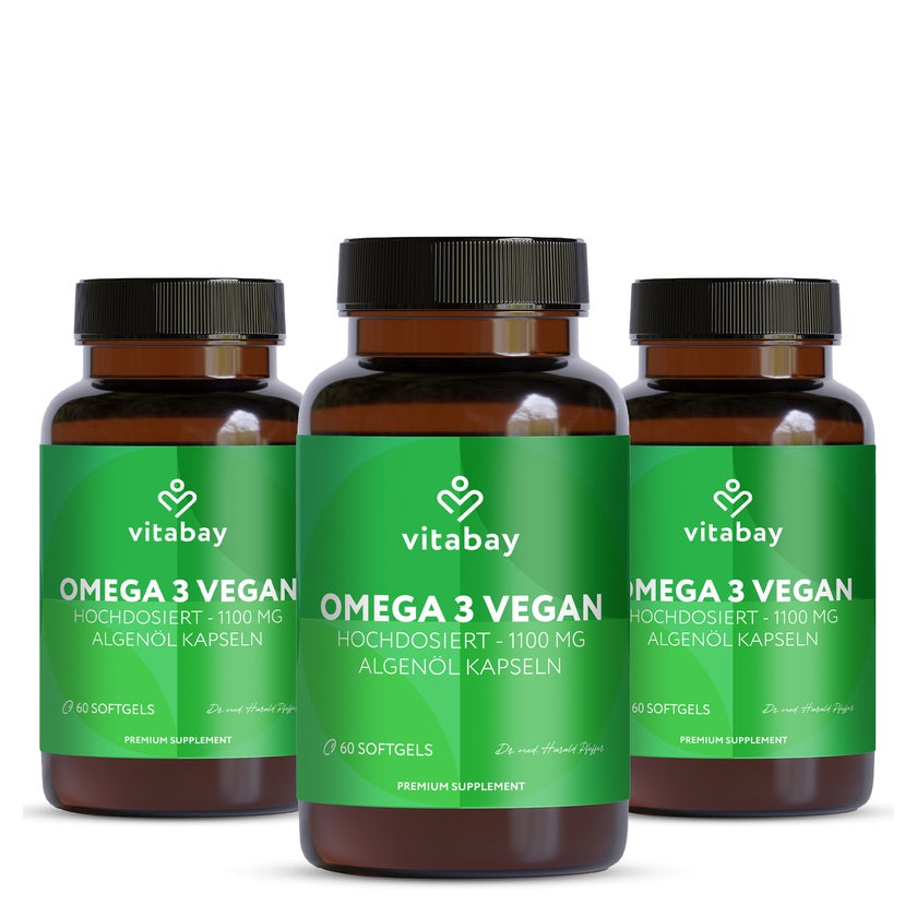 Erfahrungen zu Vitabay Omega 3 VEGAN 1100 mg 180 St | medpex