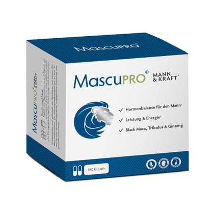 MascuPRO Mann & Kraft - schwarzer Maca-Komplex 180 St günstig kaufen ...