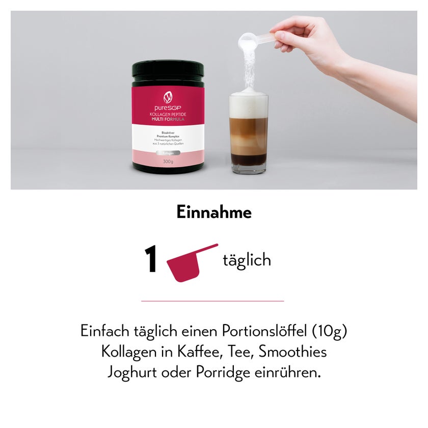 pureSGP Kollagen Peptide Multi Formula 300 g günstig kaufen | medpex
