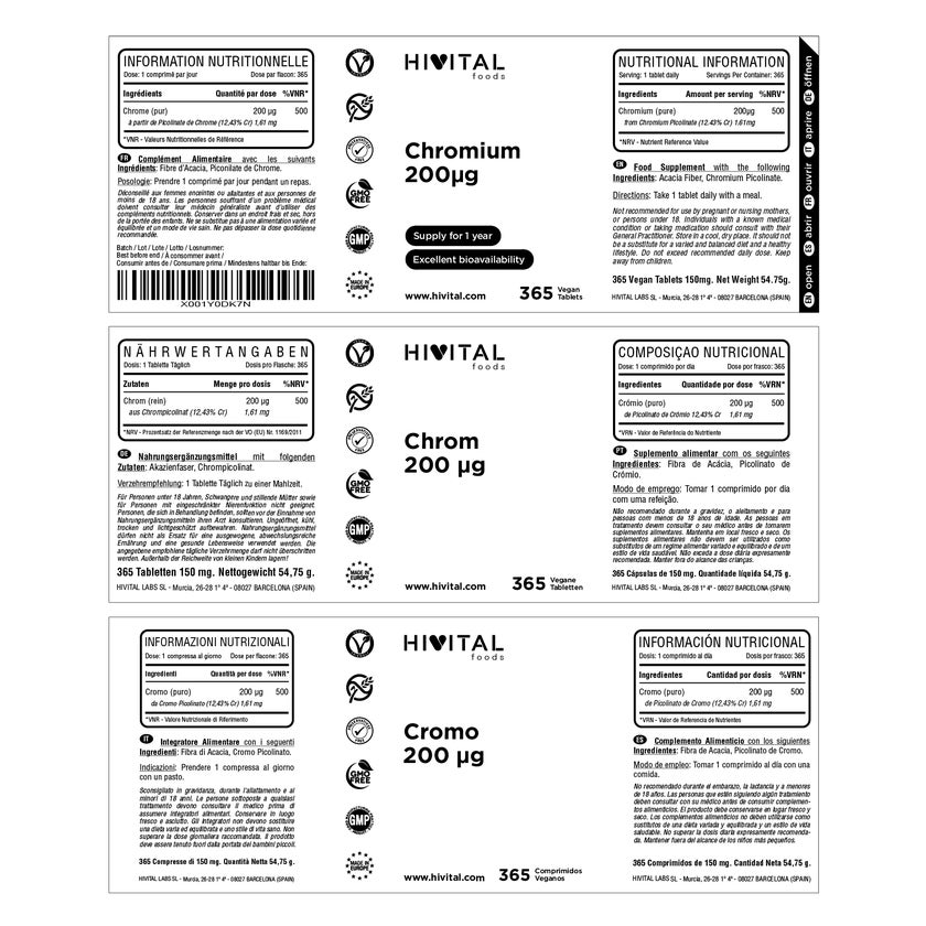 Chrom 200 mcg | 365 vegane Tabletten 365 St günstig kaufen | medpex