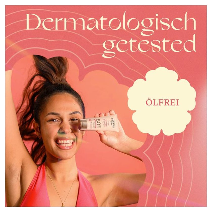 Hawaiian Tropic | Glowing Protection Gesichts-Sonnenlotion, wasserfeste ...