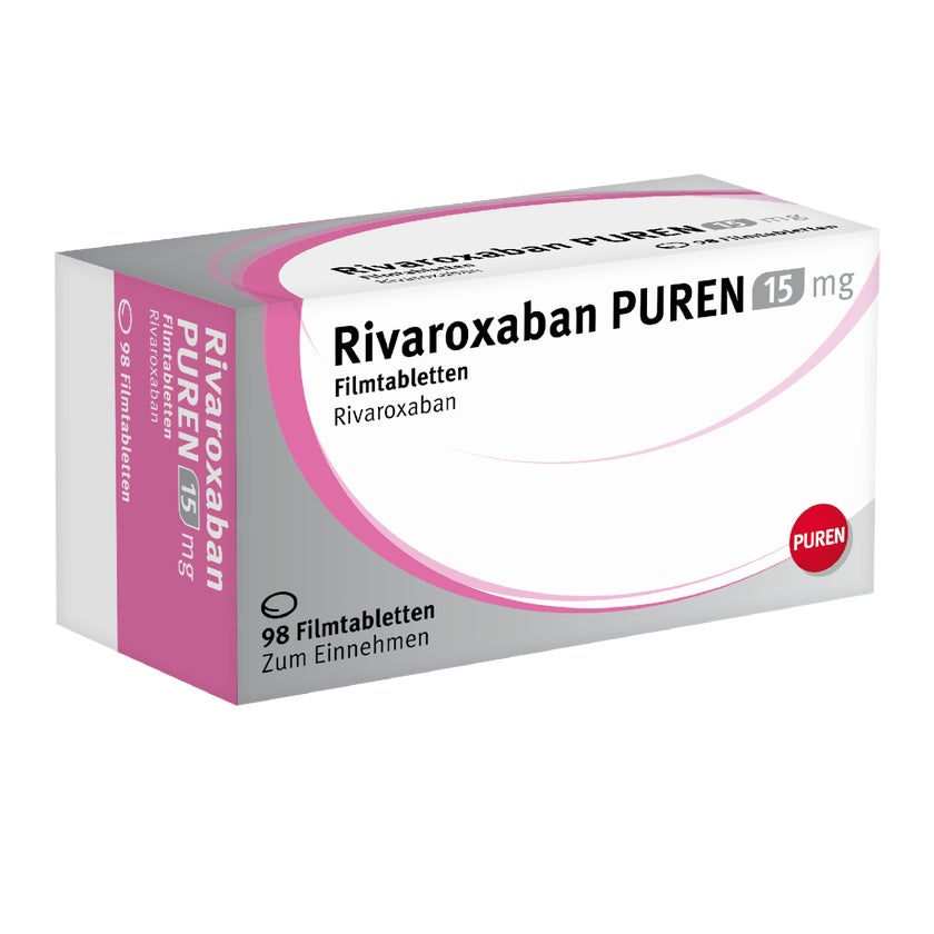 Rivaroxaban Puren 15 Mg Filmtabletten 98 St kaufen mit E-Rezept | medpex