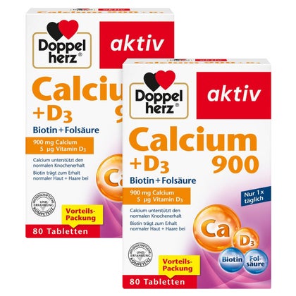Doppelherz Calcium 900+d3 Tabletten 2X80 St günstig kaufen | medpex