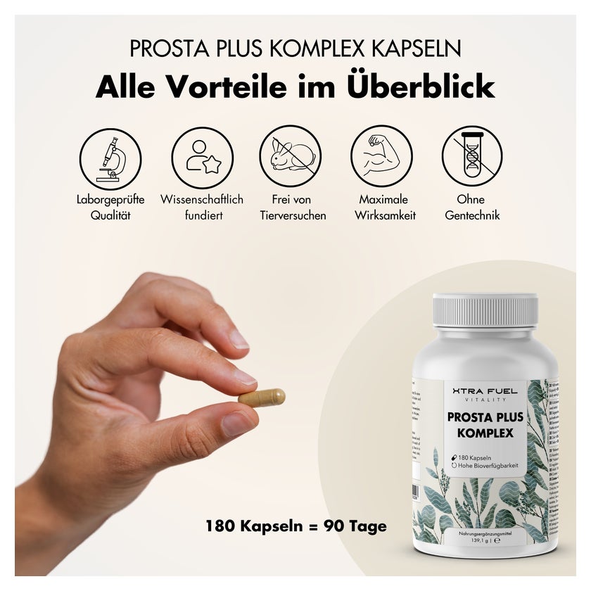 Prostata Kapseln - Prosta Plus Komplex von XTRA FUEL 180 St günstig kaufen | medpex
