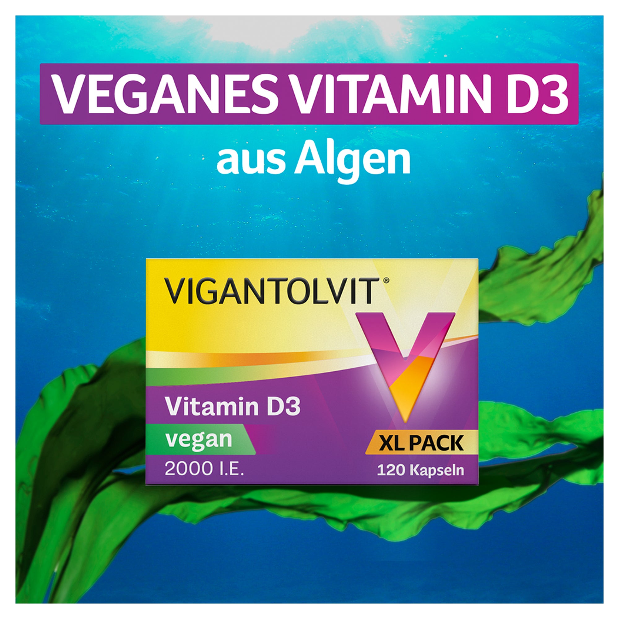 VIGANTOLVIT 2000 I.E. Vitamin D3 vegan Weichkapseln | medpex