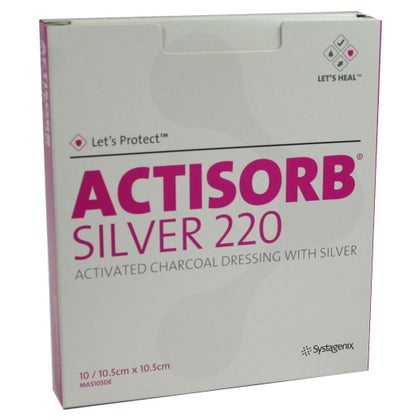 Actisorb 220 Silver 10,5x10,5 cm steril 10 St günstig kaufen | medpex