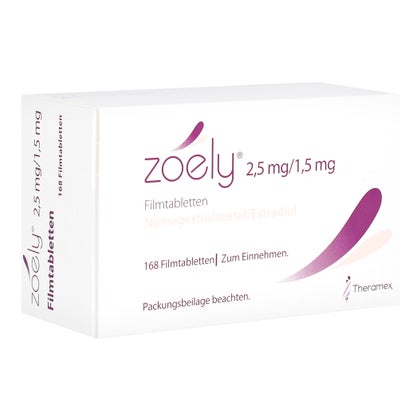 Zoely 2,5 Mg/1,5 mg Filmtabletten 6X28 St kaufen mit E-Rezept | medpex