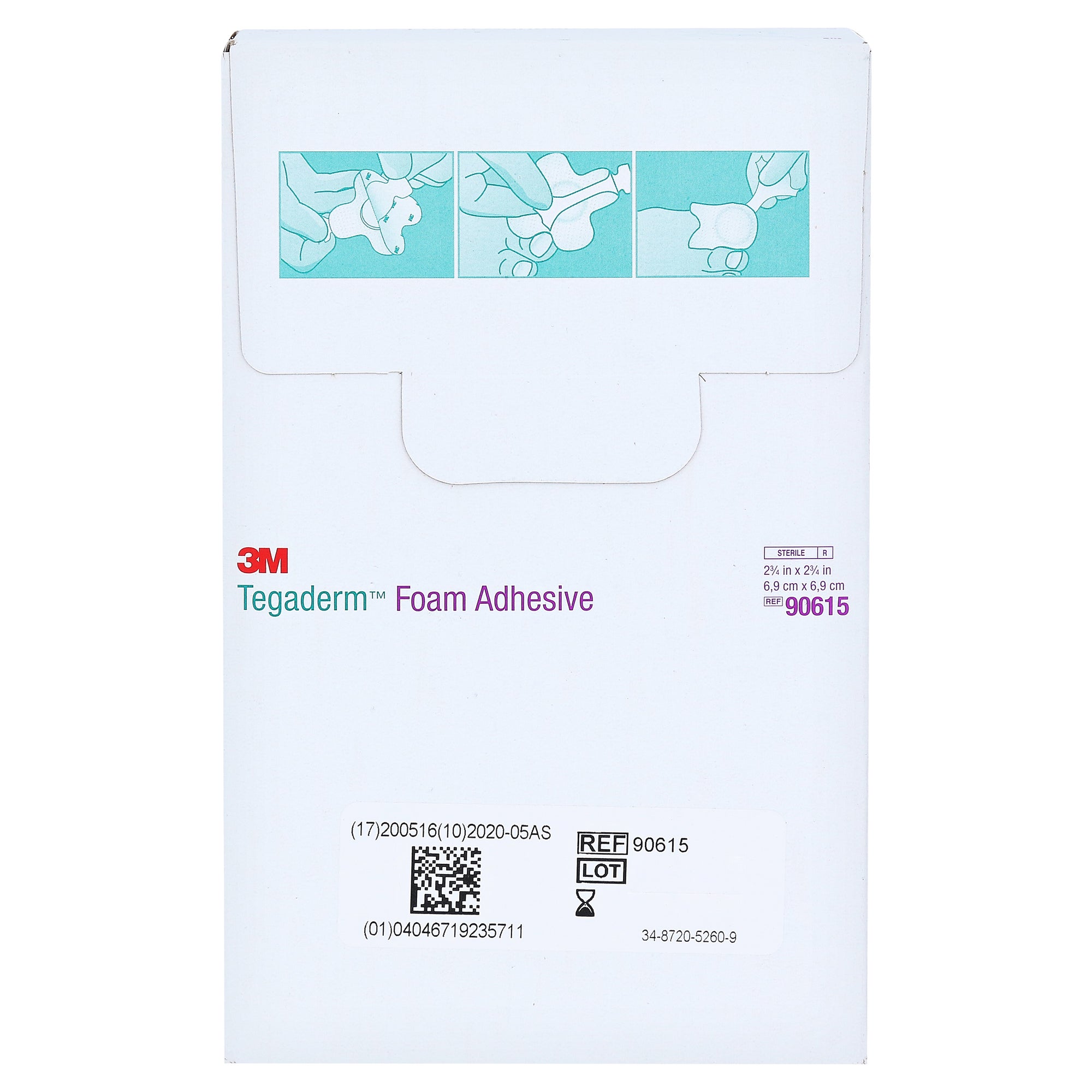 TEGADERM Foam Adhesive FK 6,9x6,9 cm kreuzf.90615 10 Stück | medpex