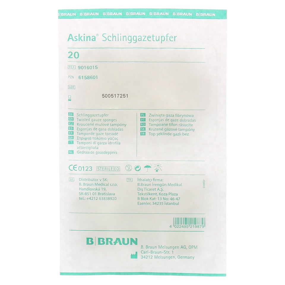 Erfahrungen zu ASKINA Schlinggazetupfer pflaumengroß steril | medpex