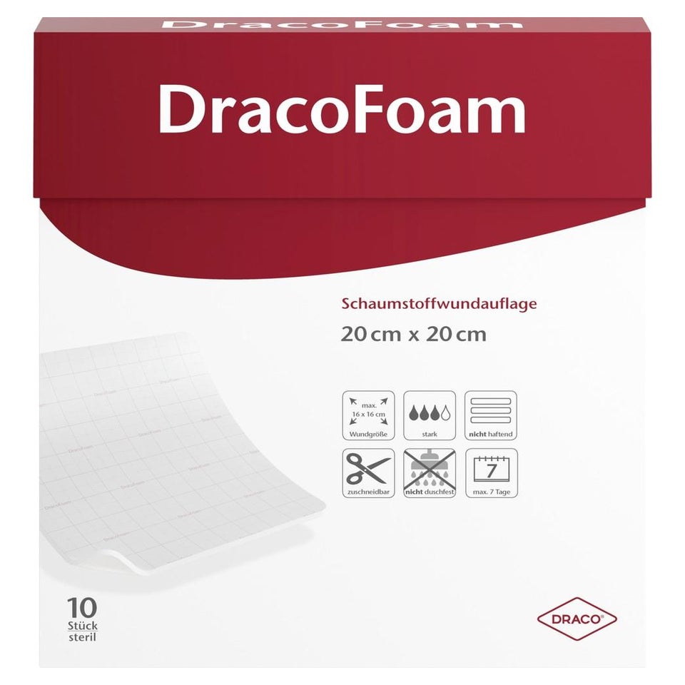 Dracofoam Schaumstoff Wundauflage 20x20 10 St günstig kaufen | medpex