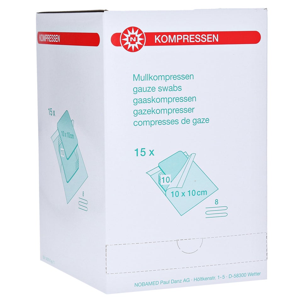 Kompressen 10x10 cm steril 8fach 15X10 St günstig kaufen | medpex