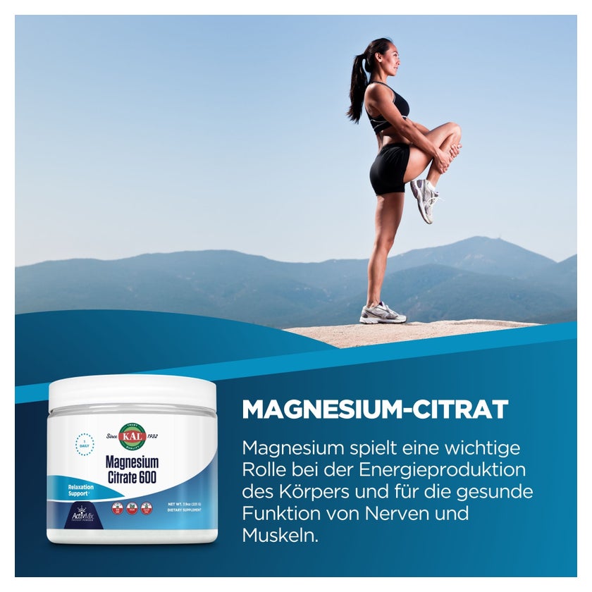 Magnesium Citrat 600 Mg Crystal-magnesium Kal Plv. 225 g günstig kaufen ...