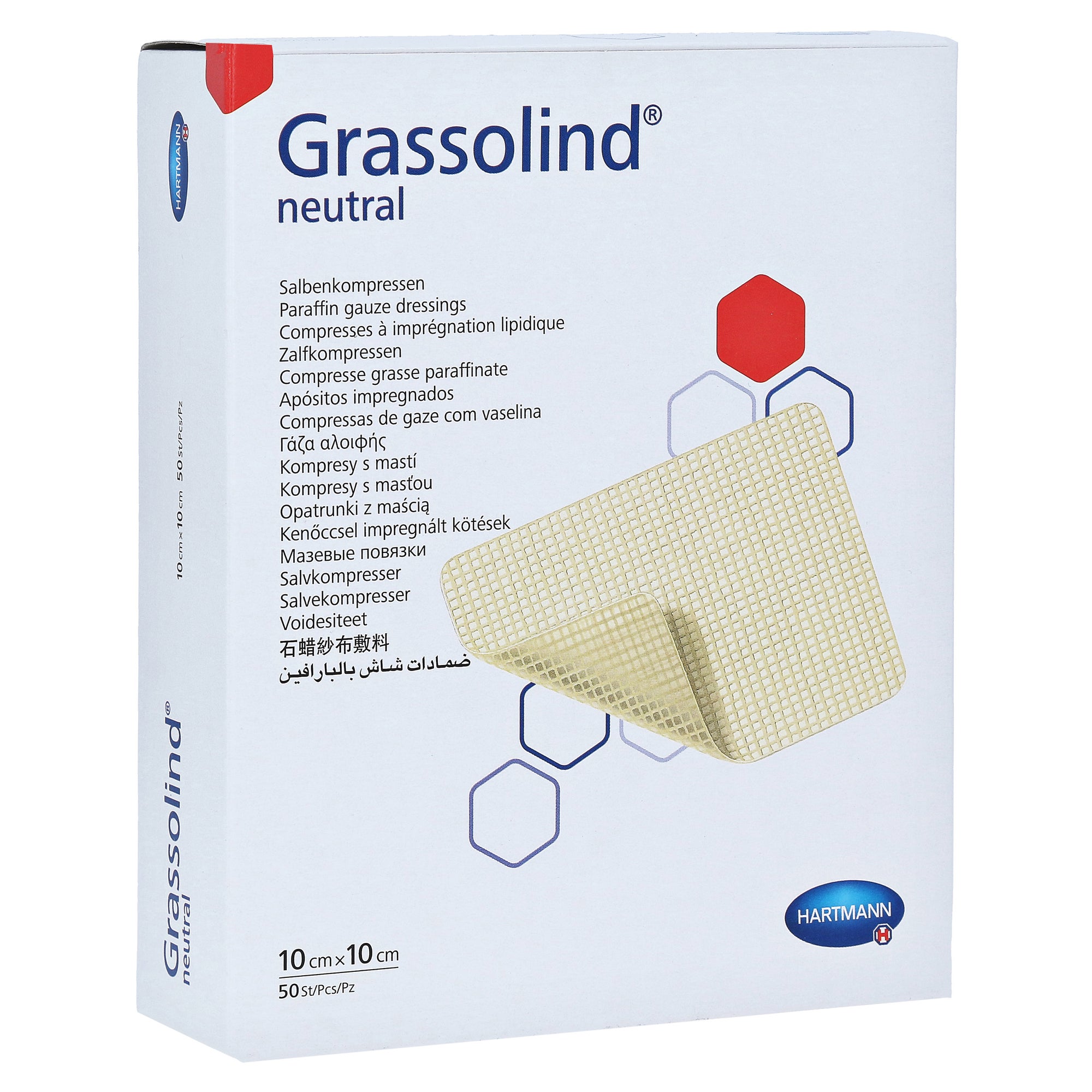 GRASSOLIND Salbenkompressen 10x10 cm steril | medpex