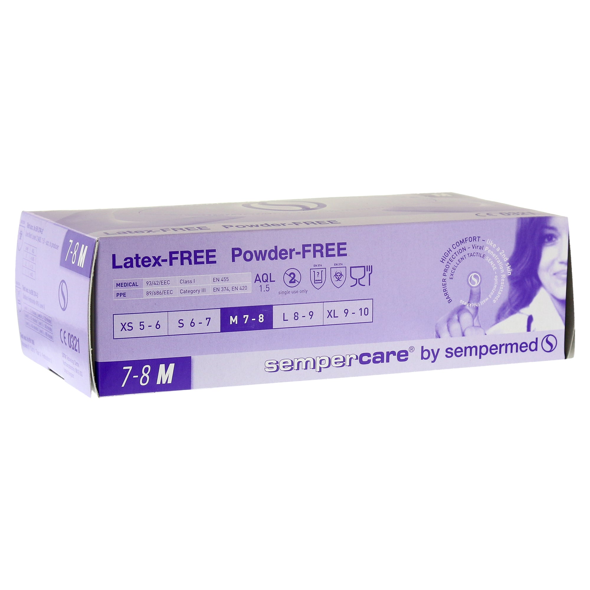 Erfahrungen zu SEMPERCARE Nitrile skin2 U.Handsch.puderfr.Gr.M | medpex