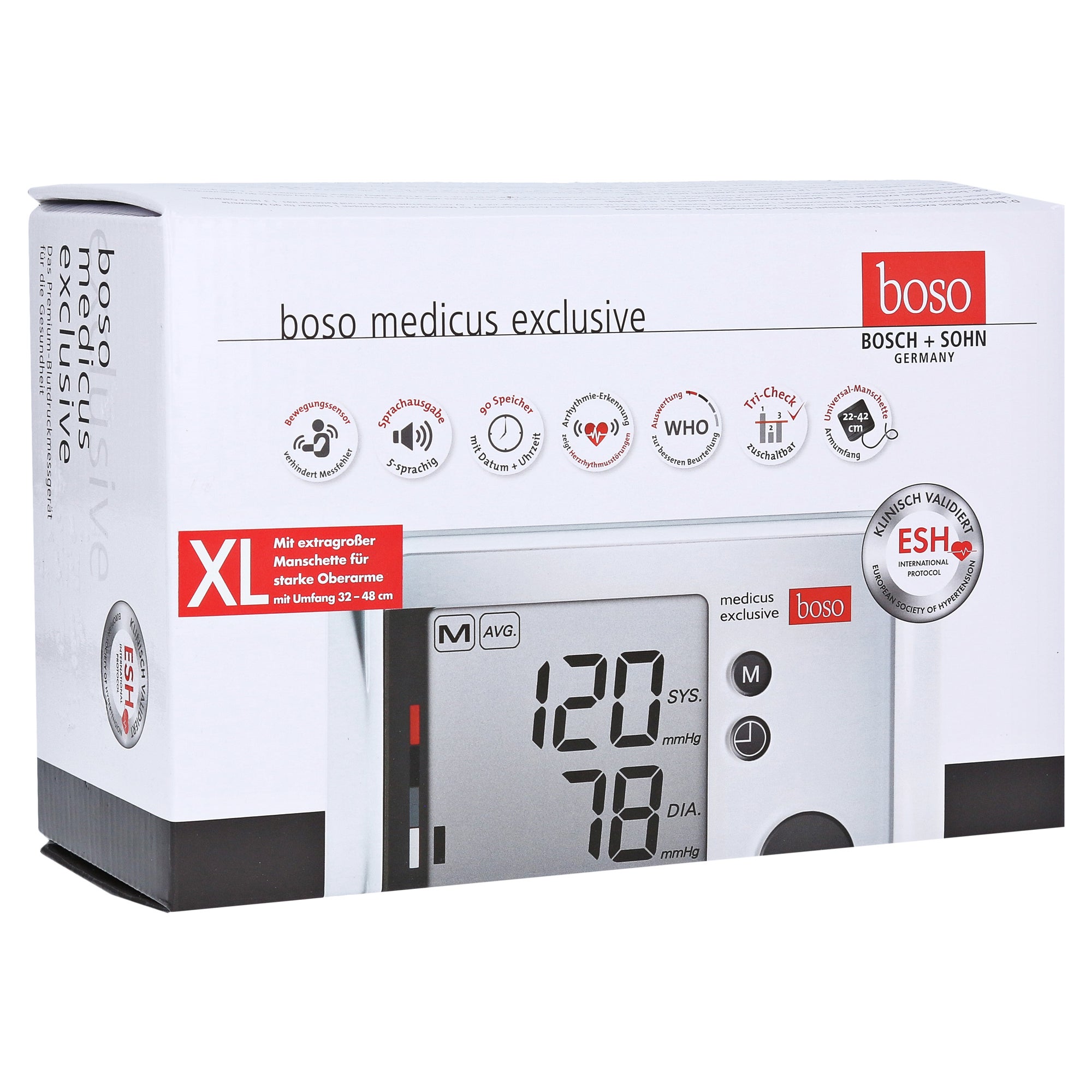 Erfahrungen zu BOSO medicus exclusive Blutdruckmessger.XL st.Arme | medpex