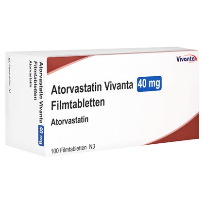 ATORVASTATIN Vivanta 40 mg Filmtabletten 100 St kaufen mit E-Rezept ...