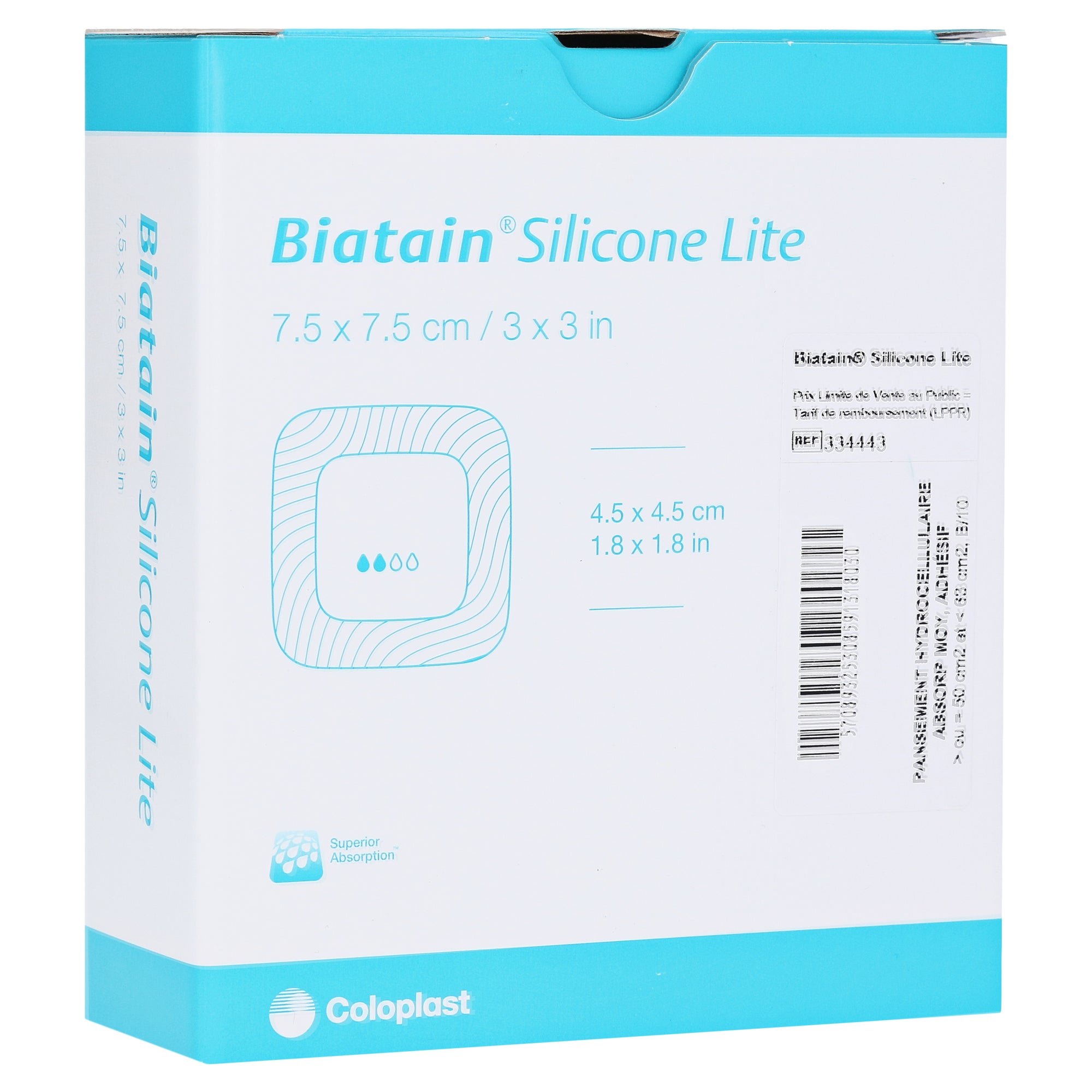 BIATAIN Silicone Lite Schaumverband 7,5x7,5 cm | medpex