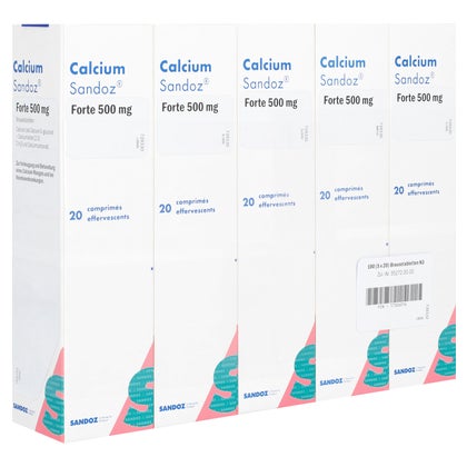 Calcium Sandoz Forte 500 mg Brausetablet - Reimport 100 St günstig ...