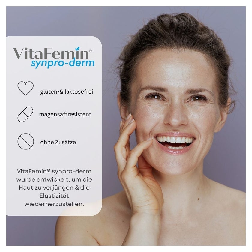VitaFemin Synpro-Derm - Kollagen Komplex für Haut & Haare 60 St günstig ...